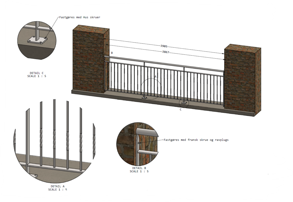 3D/2D tegning - HS Steel